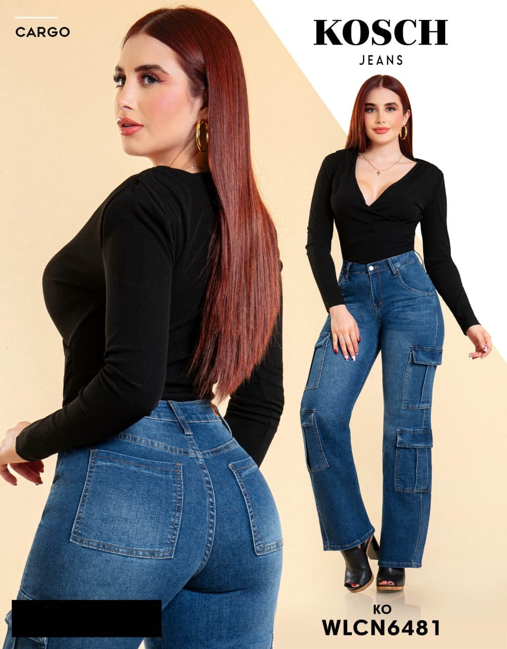 Pantalon Para Mujer Marca KOSCH Jeans Mezclilla WLCN6481 Azul ...